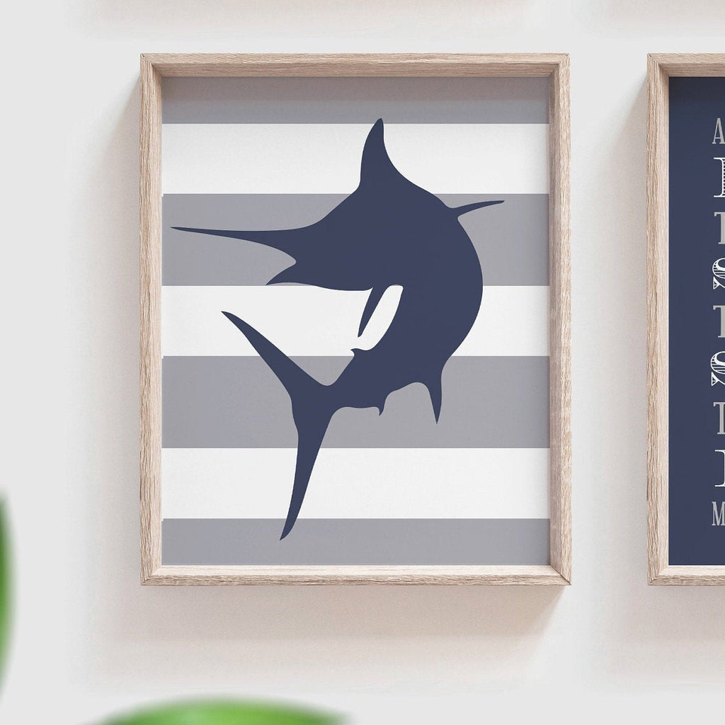 Fishing toddler bedroom decor, boy ocean fisherman art, baby boy nurse ...