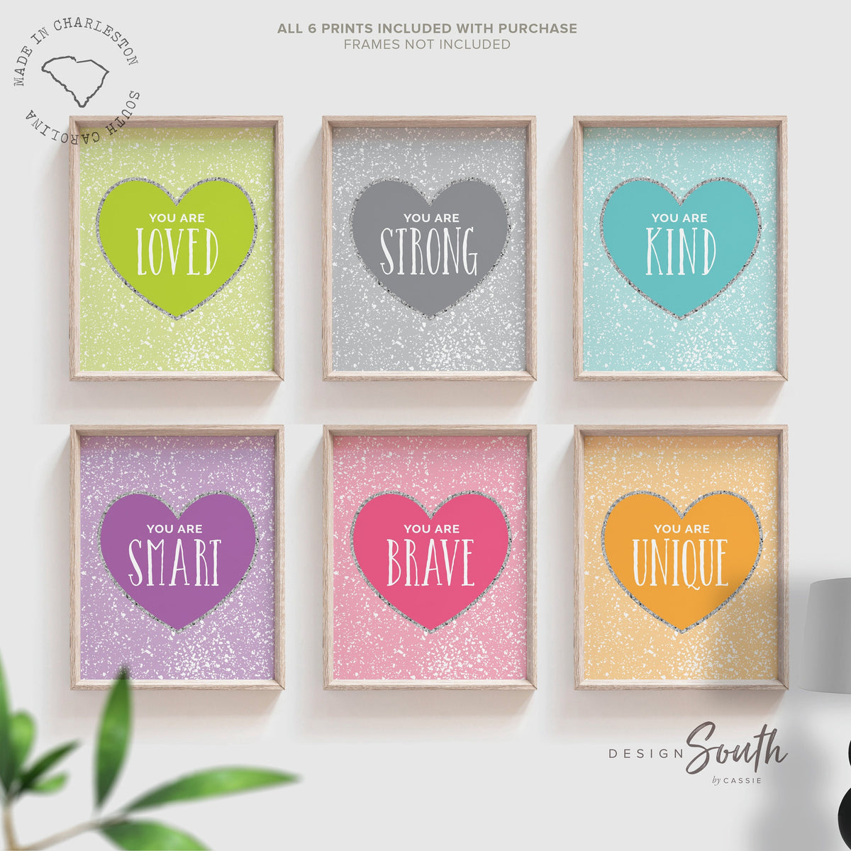 Positive affirmation signs, positive kids art, colorful kid decor, pos ...